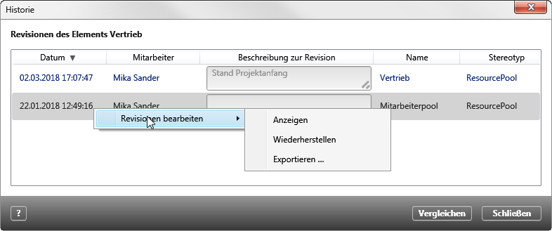 Der Dialog „Historie“ (Diagramme) › microTOOL Hilfeseiten