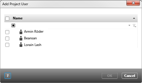 Dialog “Add Project User” › microTOOL Hilfeseiten