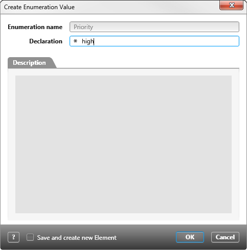 Dialog “Edit Enumeration Value” › microTOOL Hilfeseiten