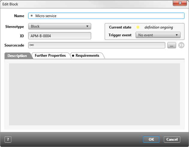 Dialog “Create Block” › microTOOL Hilfeseiten
