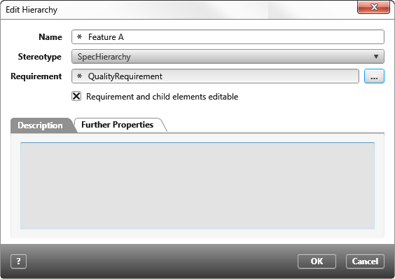 Dialog “Edit Hierarchy” › microTOOL Hilfeseiten