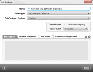 Dialog “Edit package” › microTOOL Hilfeseiten