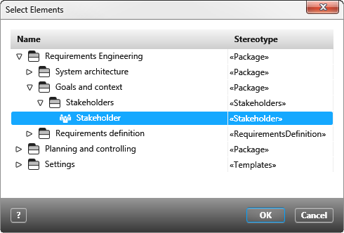 Dialog “Select Elements” › microTOOL Hilfeseiten