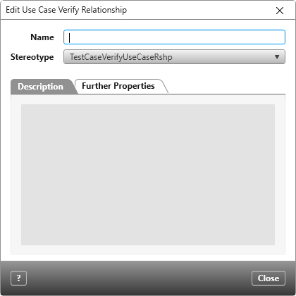 Dialog “Edit Use Case Verify Relationship” › microTOOL Hilfeseiten