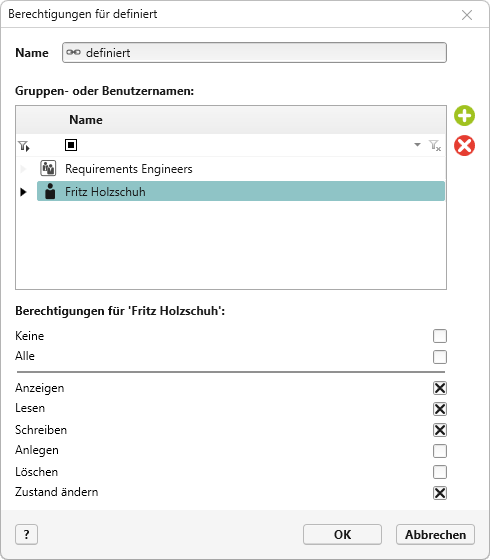 Dialog „Berechtigung für [Zustand]“ › microTOOL Hilfeseiten