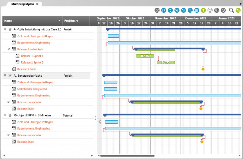 Sicht „Multiprojektplan“ › microTOOL Hilfeseiten