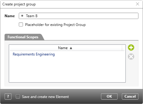 Dialog “Create project group” for pattern › microTOOL Hilfeseiten