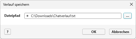 Der Dialog „Verlauf speichern“ › microTOOL Hilfeseiten