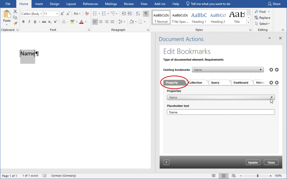 Generate Requirements from Packages into a Document › microTOOL Hilfeseiten