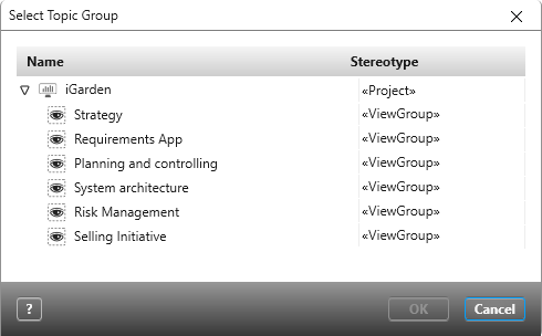 Dialog for ‘Select Topic Group’ › microTOOL Hilfeseiten
